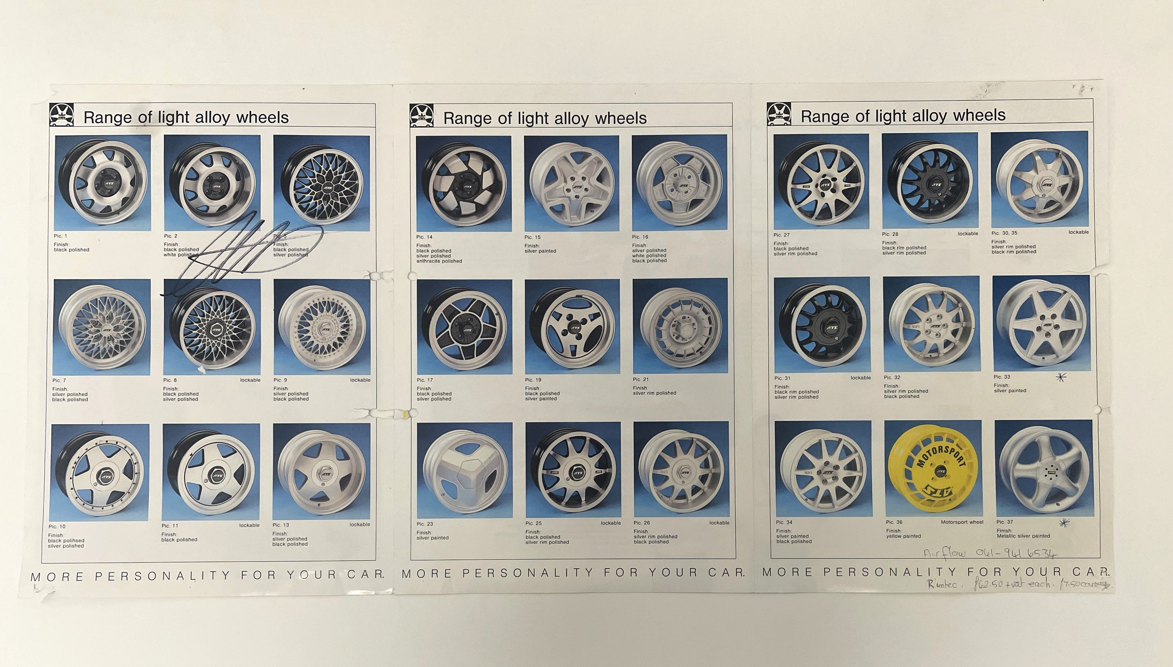 Light Alloy Wheel Range Poster – Tasty Classics