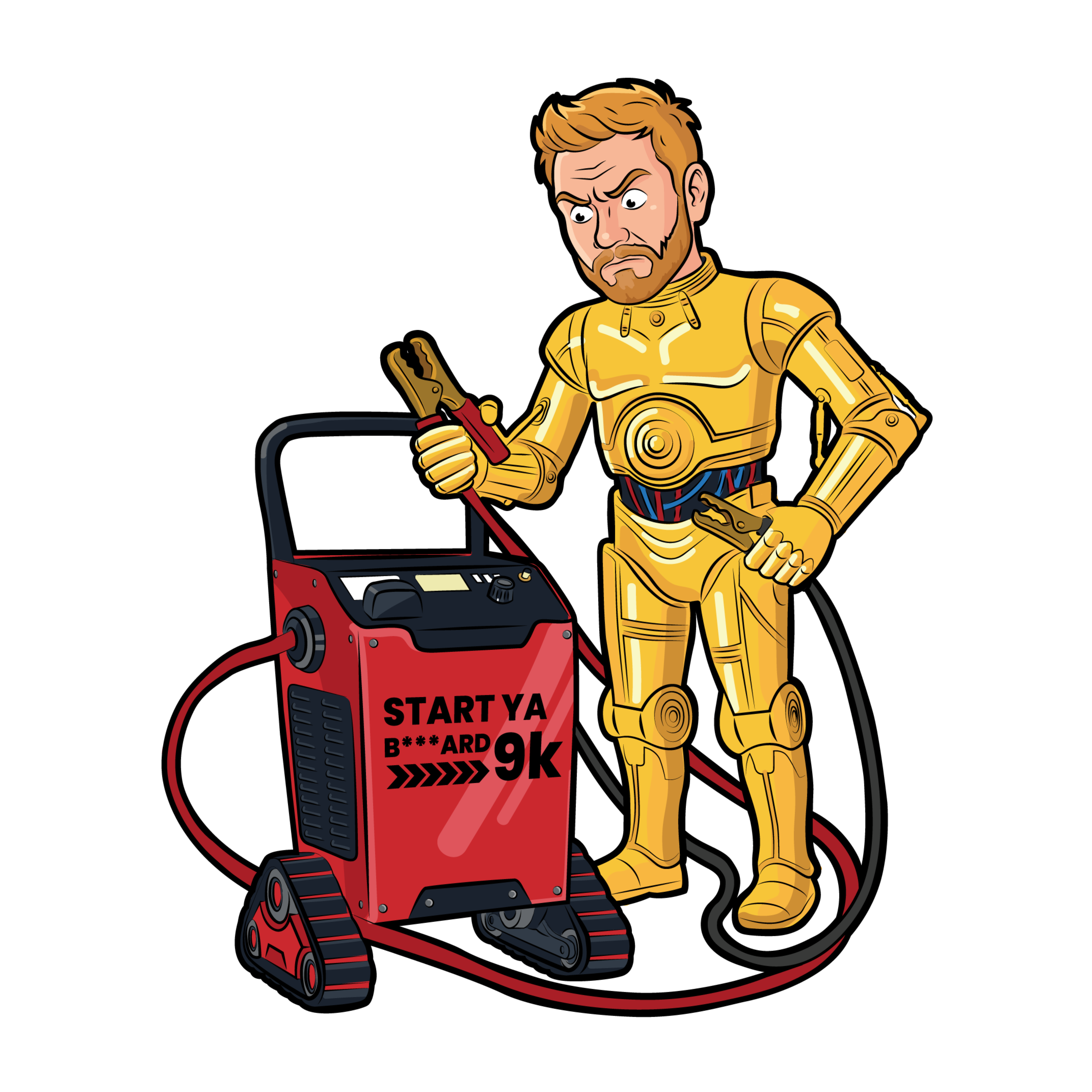 'Start Ya B***ard 9000' Limited Edition Sticker – Tasty Classics